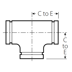 Stainless Steel Grooved Equal Tee Schedule 40s - LUCO FITTING