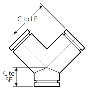 Stainless Steel Grooved 45° Laterals, True Wyes & Cross Schedule 10S ...